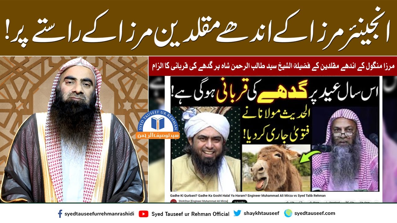 Engineer Mirza K Andhe Muqallid Mirza K Raste Par By Sheikh Tauseef ur ...